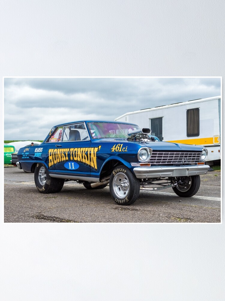 "Chevy Nova Gasser" Poster by stevesimages1 | Redbubble