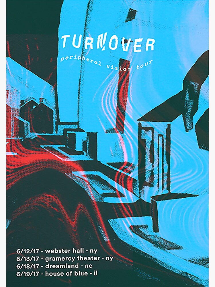 "Turnovers - Peripheral Vision Tour" Sticker for Sale by Neeleyy ...