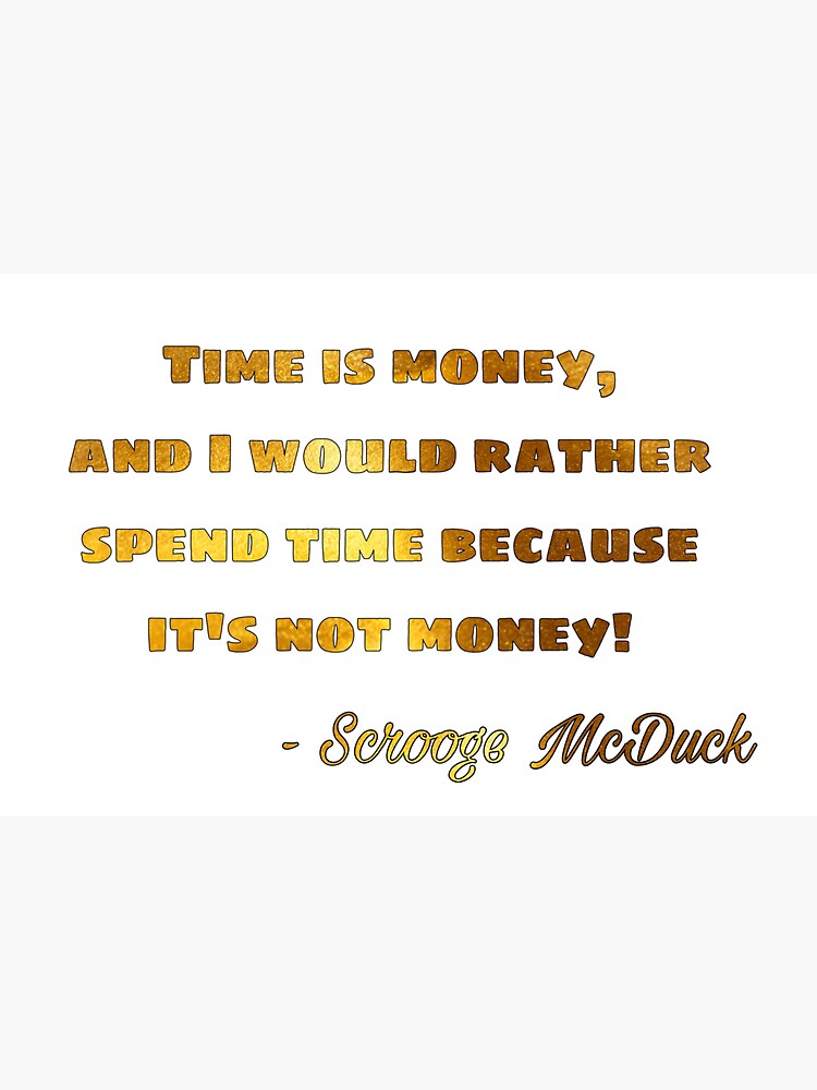 "Scrooge McDuck quote " Sticker for Sale by avatarhay | Redbubble