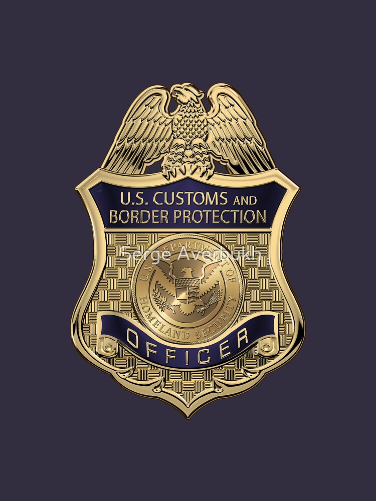"U.S. Customs and Border Protection - CBP Officer Badge over Blue ...