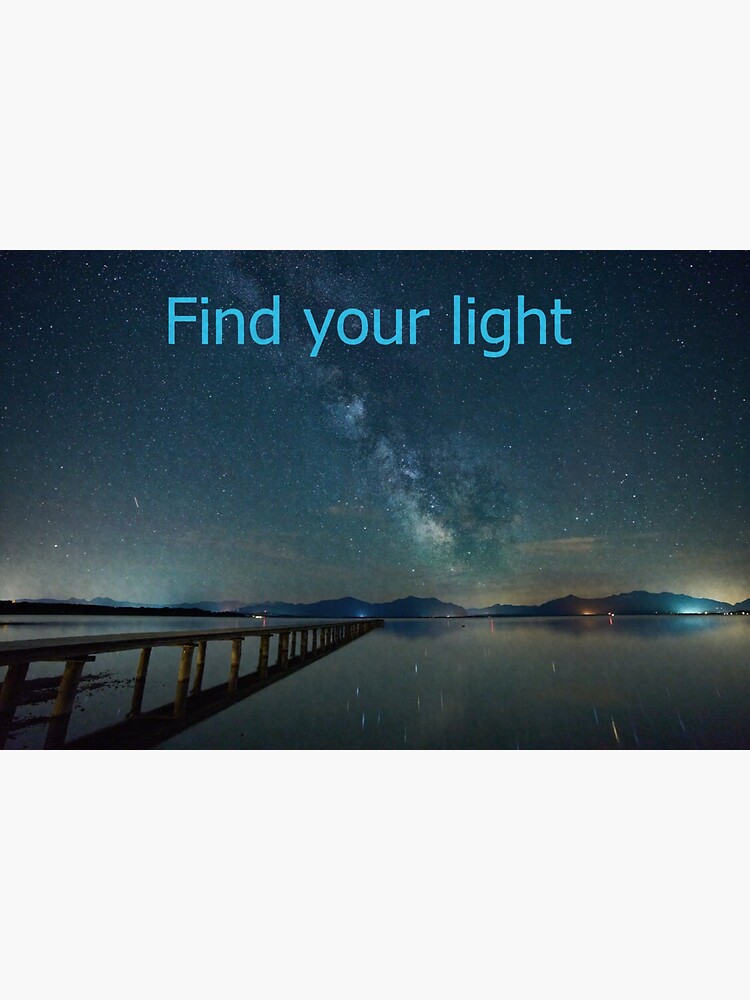 "Find your light" Sticker for Sale by split009 | Redbubble