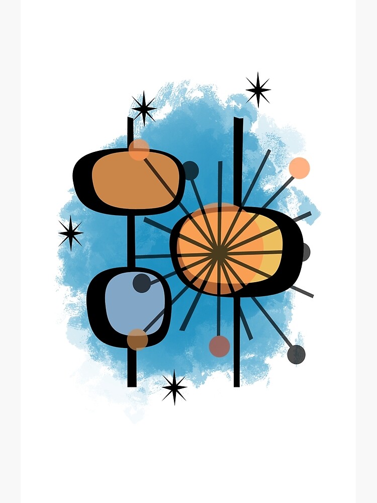 "Mid Century Art Atomic Era Design " Art Print for Sale by Lisa ...