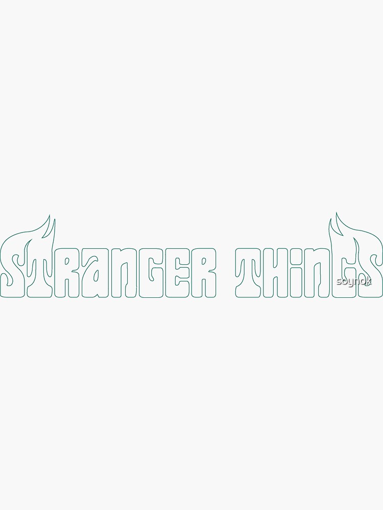 Pegatina «Stranger Things Vintage logo» de soynok | Redbubble