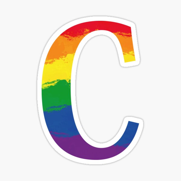 "The Letter C- Rainbow Watercolor Design" Sticker for Sale by ...