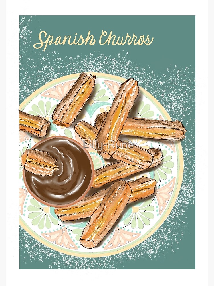 "Spanish churros" Poster for Sale by Lilly-Rune | Redbubble