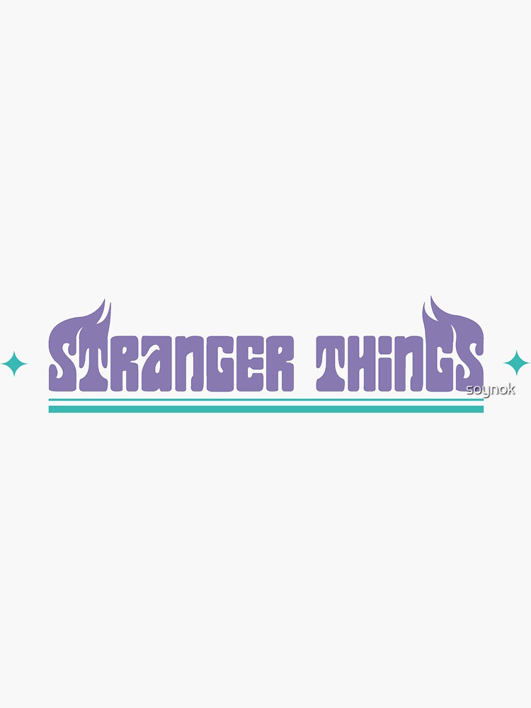 "Stranger Things vintage logo" Sticker for Sale by soynok | Redbubble