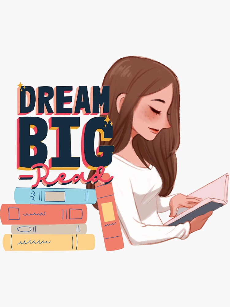 "Dream Big Read - Quote " Sticker for Sale by ArtOfStars | Redbubble