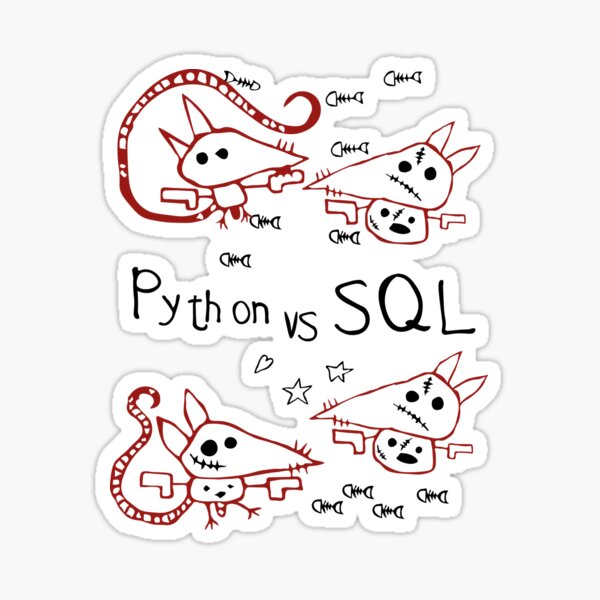 Python Python Mysql Python Tutorial Sql With Python Python Database Mysql Python Sticker For