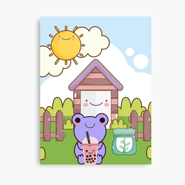 "Boba Frog cottage | Cute Boba Frog cottagecore | Kawaii Boba Frog ...