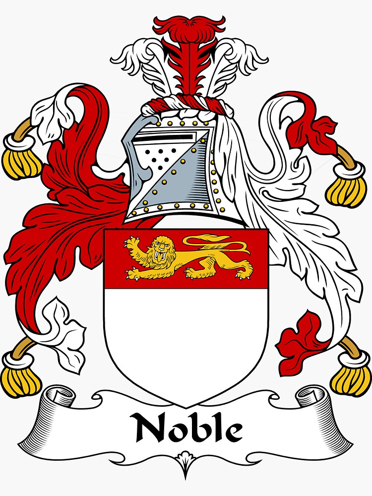 "Noble" Sticker by HaroldHeraldry | Redbubble
