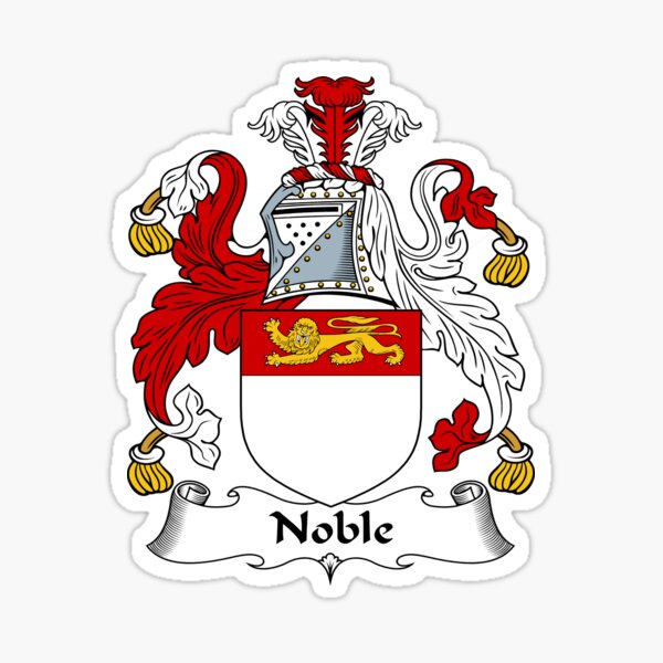 "Noble" Sticker by HaroldHeraldry | Redbubble