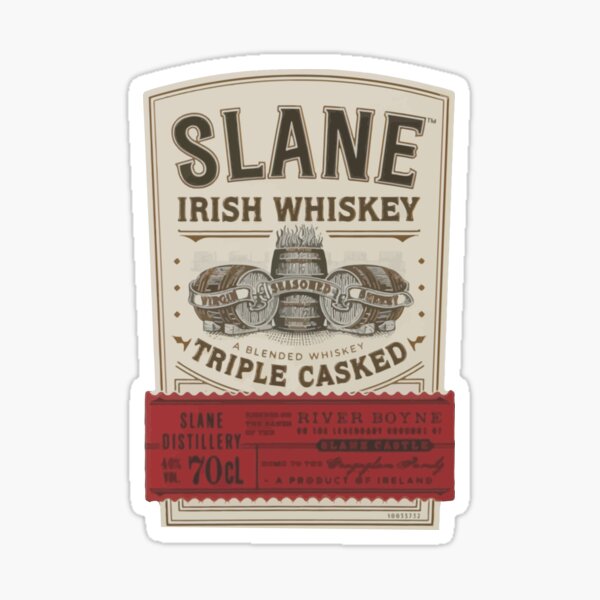"Slane Irish Whiskey brings grain and malt whiskeys" Sticker for Sale ...