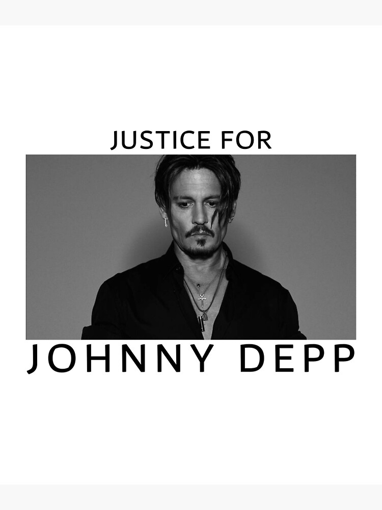 "Justice For Johnny Depp" Art Print for Sale by Mario-N | Redbubble