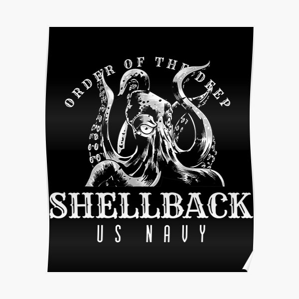 "US Navy Shellback Order of the Deep Sea Serpent" Poster for Sale by ...
