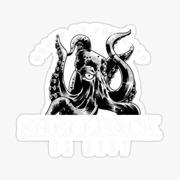 "US Navy Shellback Order of the Deep Sea Serpent" Sticker for Sale by ...