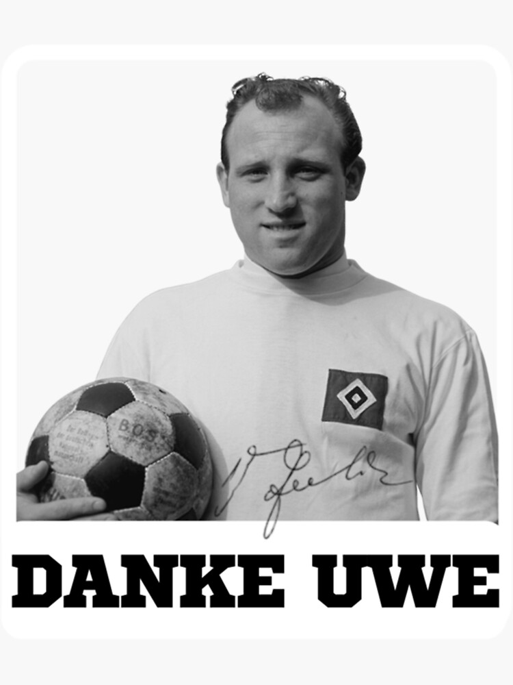 Pegatina «Uwe Seeler - Danke uwe Esencial» de MIRIAMSALAZAR | Redbubble