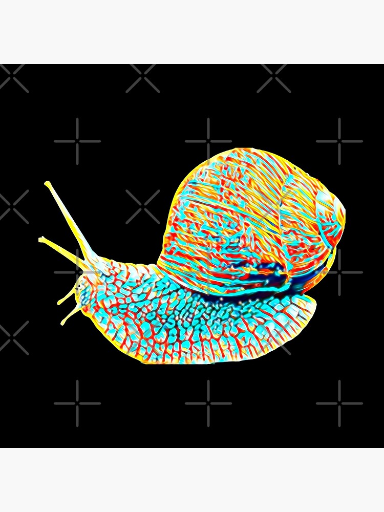 "Psychedelic Neon Funky Snail Art 7" Poster for Sale by Cawaiico ...