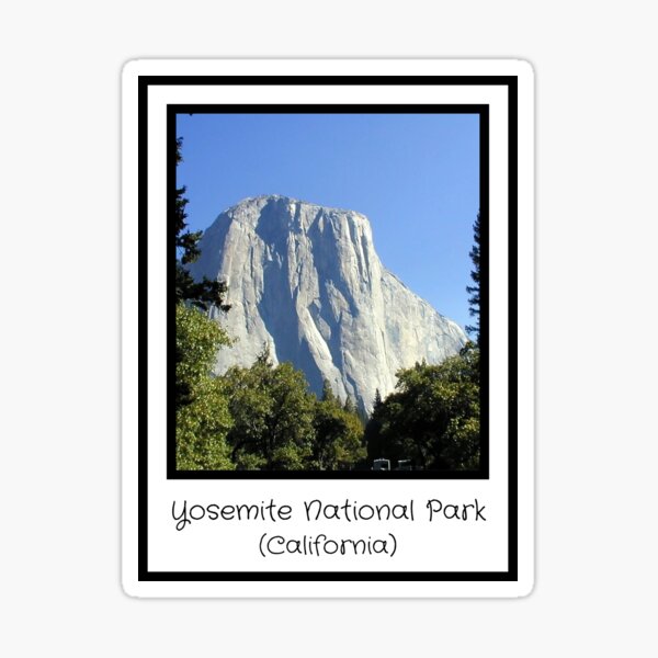 "Yosemite National Park Polaroid Picture" Sticker for Sale by ...