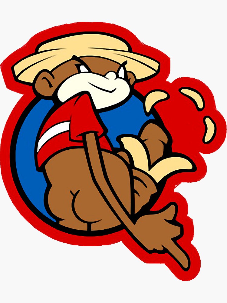 "Johnny Chimpo the Naughty Monkey " Sticker for Sale by JohnSanta47437 ...