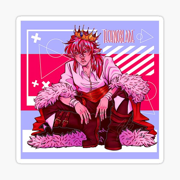 "Technoblade TechnoBlade" Sticker for Sale by stormyutman | Redbubble