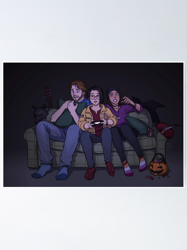 "Horror Game Night" Poster for Sale by trix draws | Redbubble