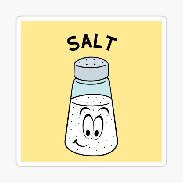 "Salt kitchen label sticker" Sticker for Sale by Rubi16 | Redbubble