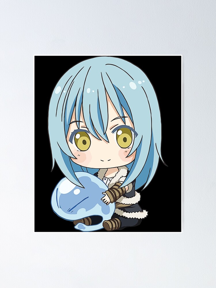 "Rimuru Chibi Sticker" Poster for Sale by ashleaeil | Redbubble
