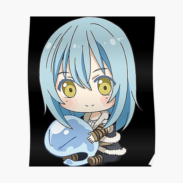 "Rimuru Chibi Sticker" Poster for Sale by ashleaeil | Redbubble