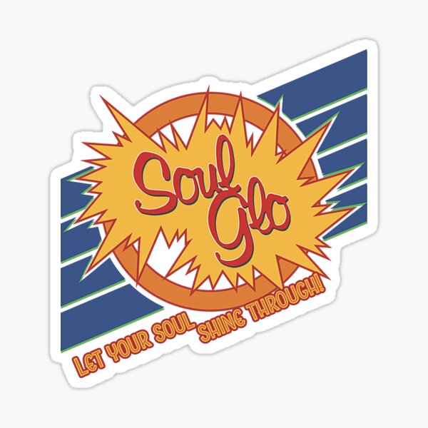 "Soul Glo Sticker" Sticker for Sale by kymhenson | Redbubble