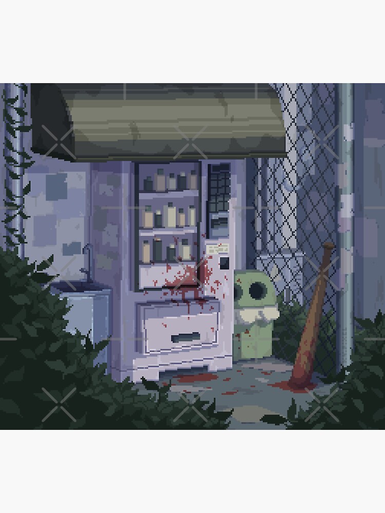 "What Happened? Pixel Art" Sticker for Sale by kypixel | Redbubble