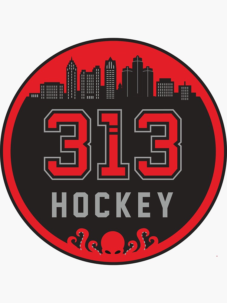 "313 Hockey Logo" Sticker for Sale by 313Hockey | Redbubble