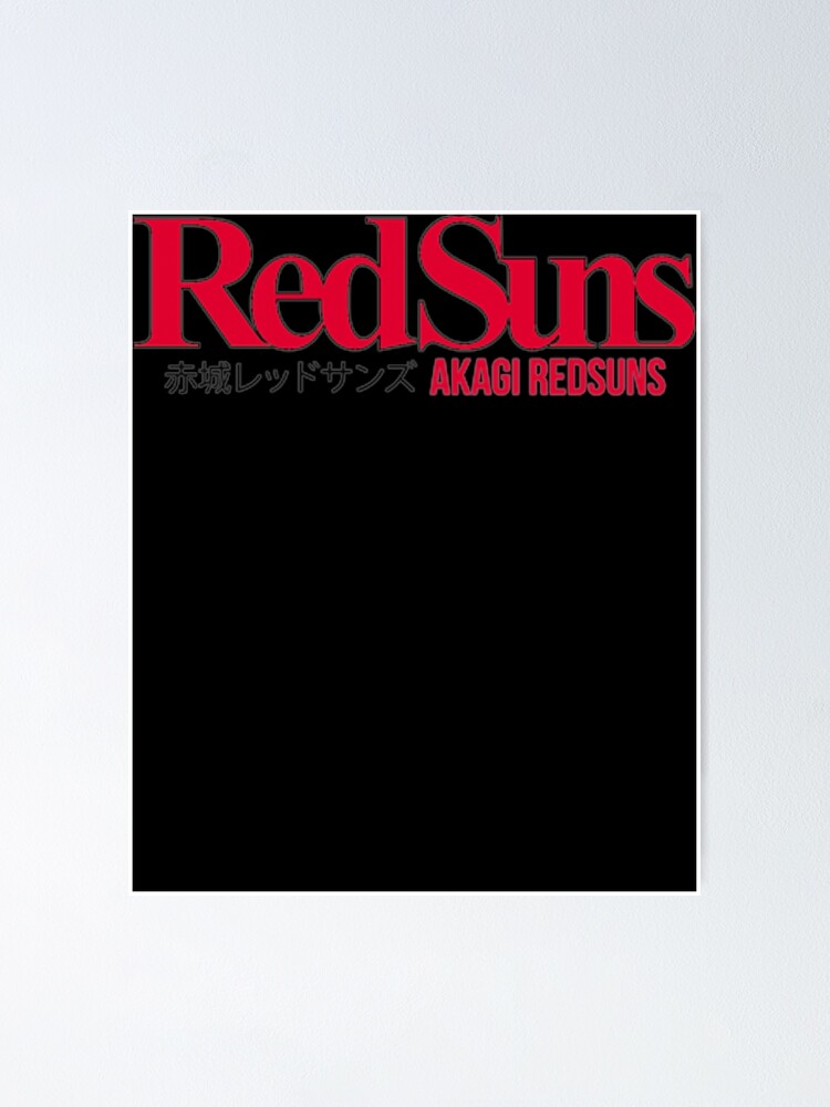 "Initial D Akagi REDSUNS" Poster for Sale by lacreshaouser | Redbubble