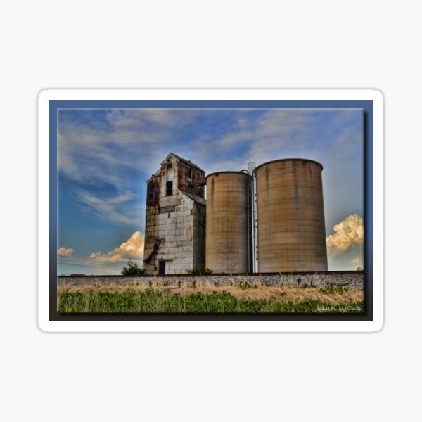 "Grain Elevator" Sticker for Sale by Sheryll | Redbubble