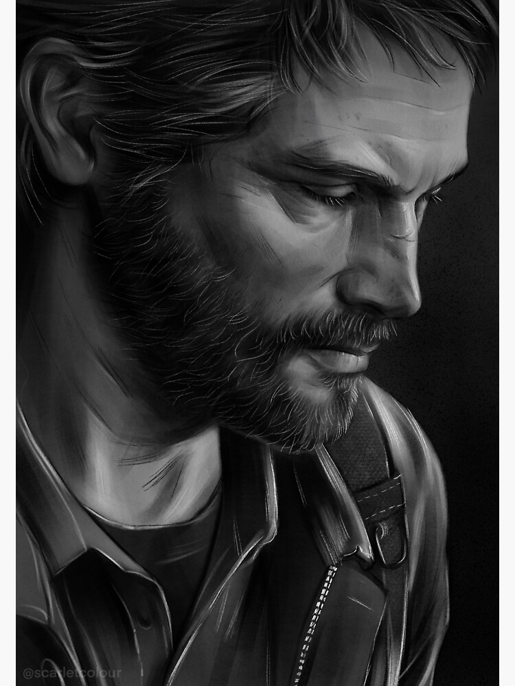 "Thoughtful Joel Miller" Sticker for Sale by scarletcolour | Redbubble