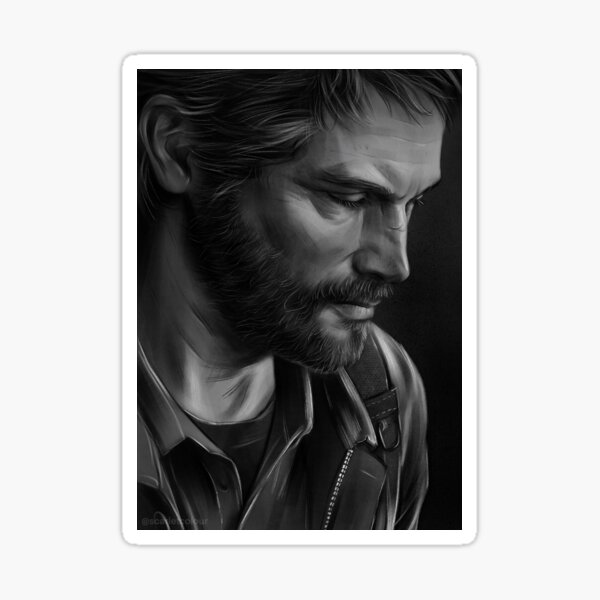 "Thoughtful Joel Miller" Sticker for Sale by scarletcolour | Redbubble