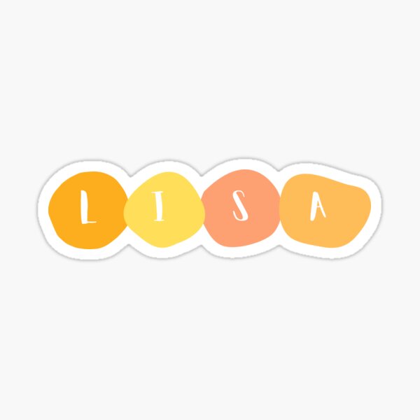 "Lisa - Name " Sticker for Sale by Name-Bubble | Redbubble