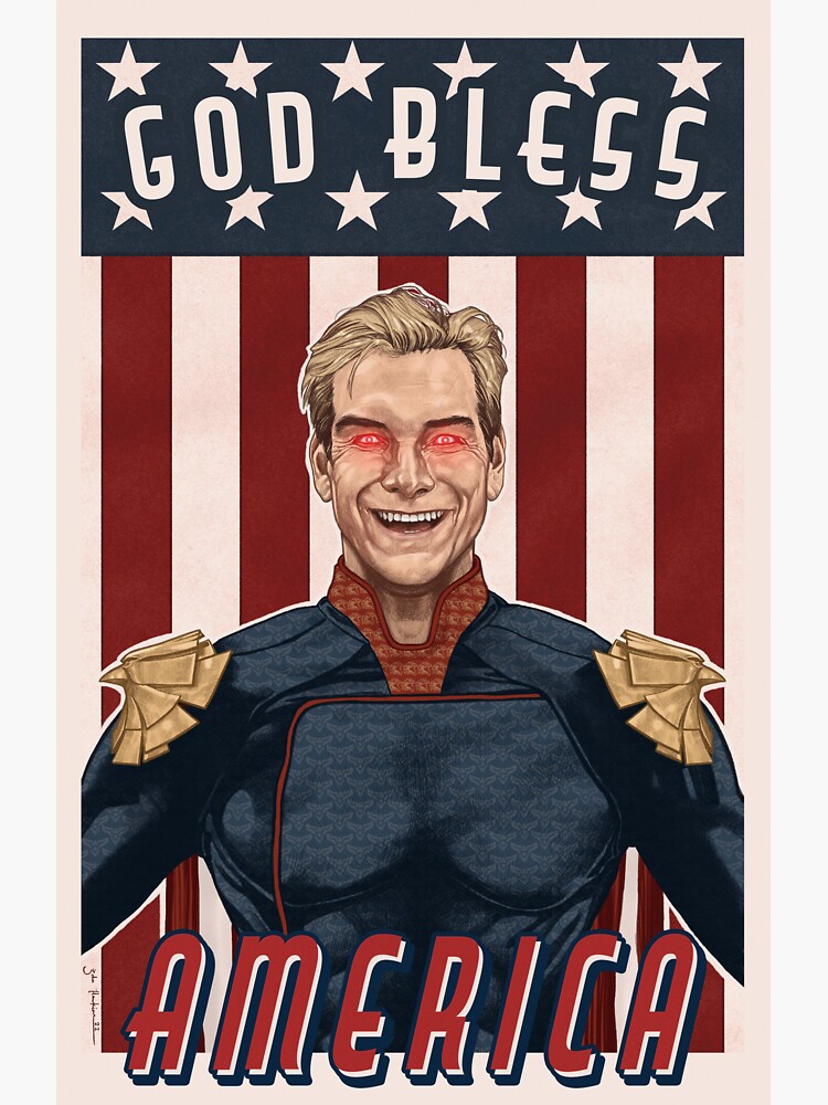 "Homelander" Sticker for Sale by johnshawkins12 | Redbubble