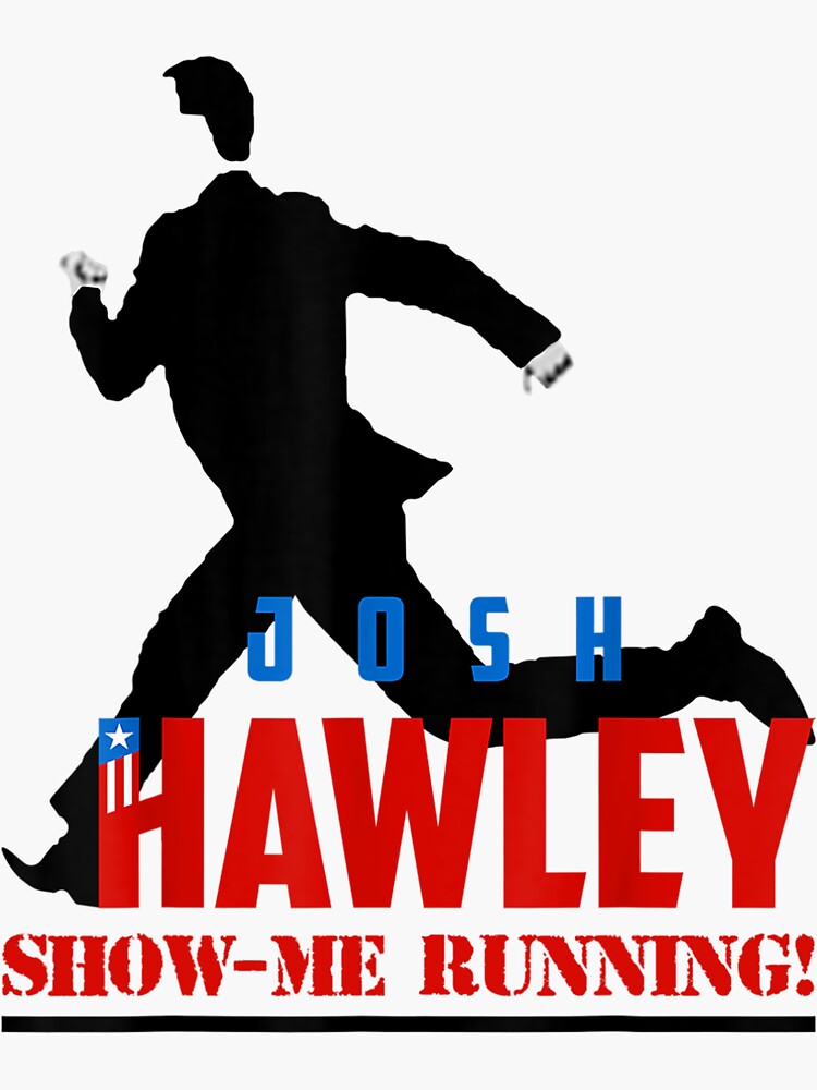 "Josh Hawley Show-Me Running" Sticker for Sale by edensmr | Redbubble