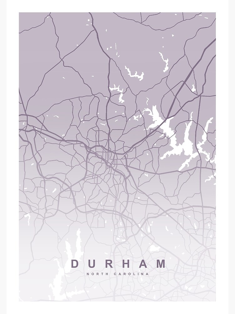 "Durham Map Art" Poster for Sale by artymaps | Redbubble