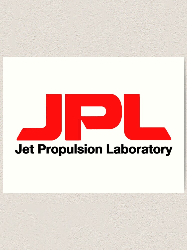 "Jet Propulsion Laboratory (JPL) Logo for Light Colors ONLY" Art Print ...