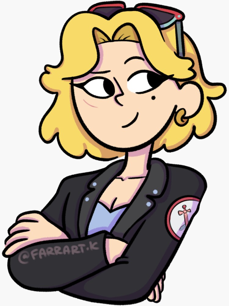"Timeskip Sasha 2" Sticker for Sale by kat-farr | Redbubble