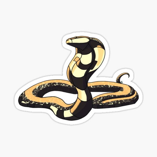 "Kobra In Sunlight" Sticker for Sale by minniarts | Redbubble