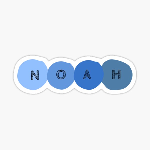 "Noah - Name " Sticker for Sale by Name-Bubble | Redbubble