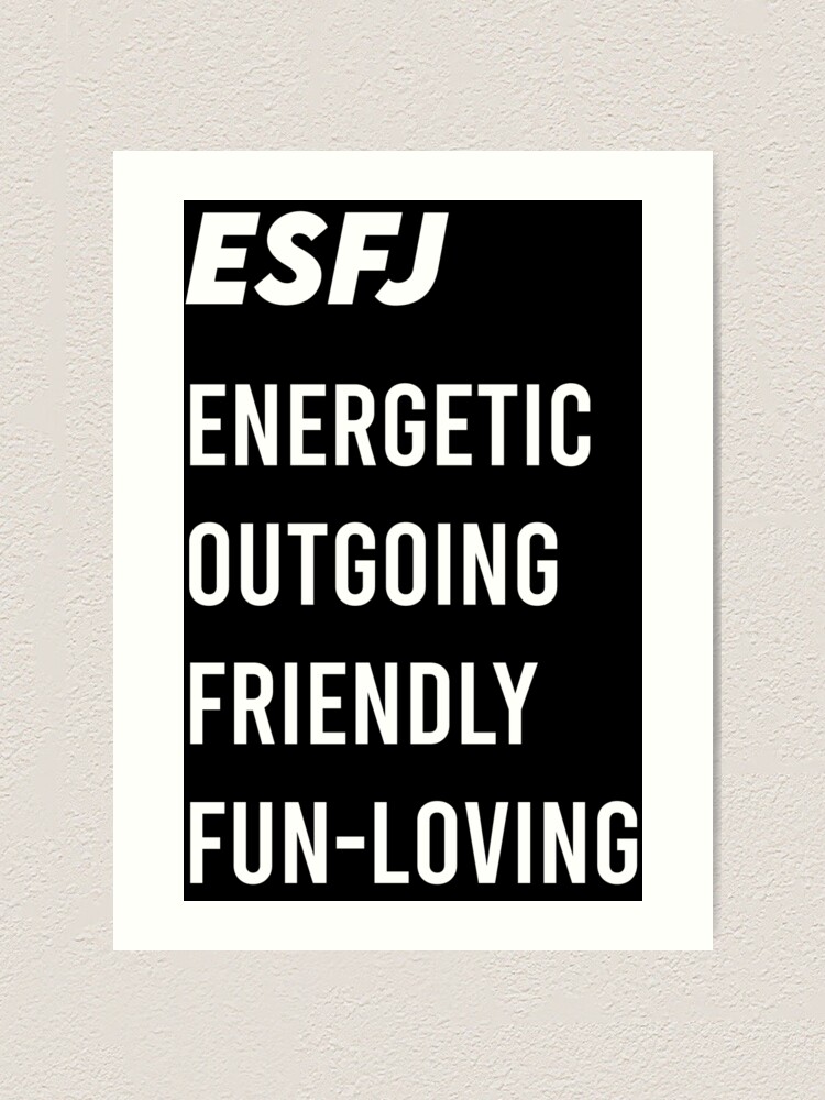 "esfj|esfj quotes" Art Print for Sale by dreamerpandaa | Redbubble