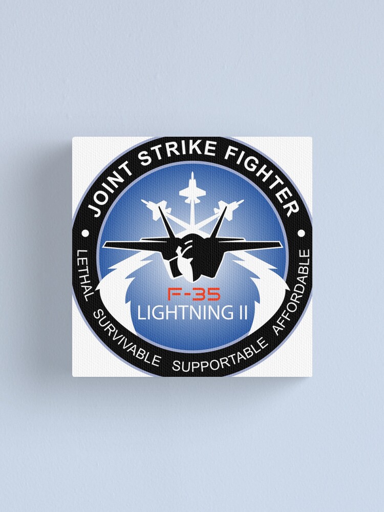 "F-35 Lightning II Program Logo" Canvas Print by Spacestuffplus | Redbubble