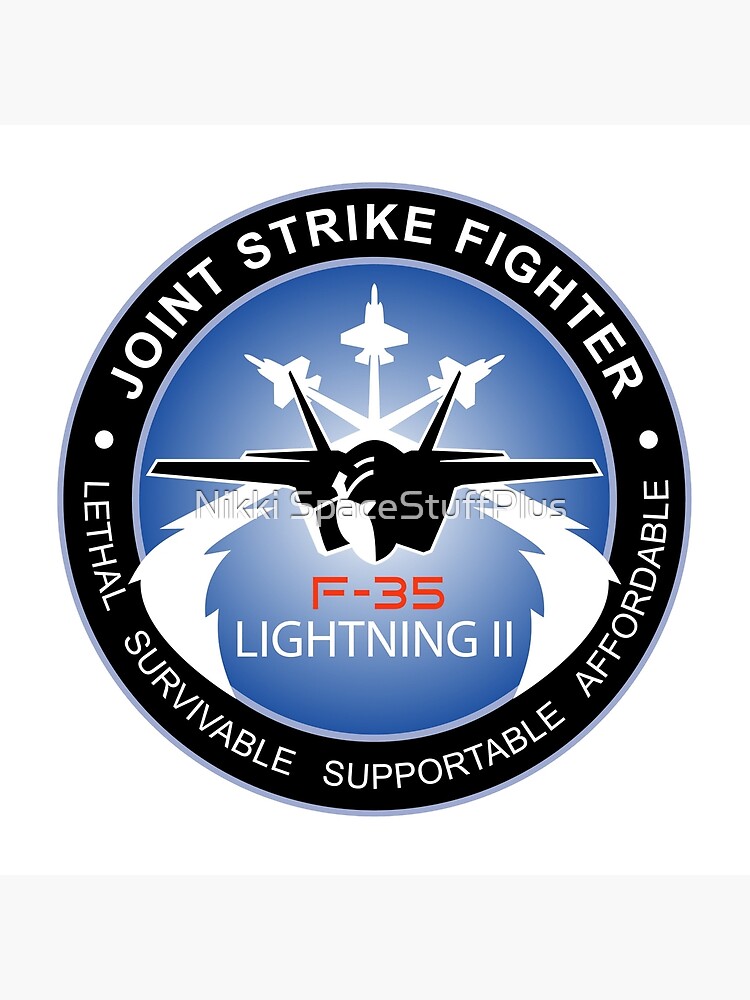 "F-35 Lightning II Program Logo" Art Board Print for Sale by Nikki ...