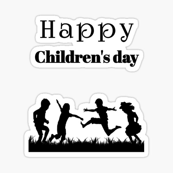 "HAPPY CHILDREN'S DAY" Sticker for Sale by Fashionhouse99 | Redbubble