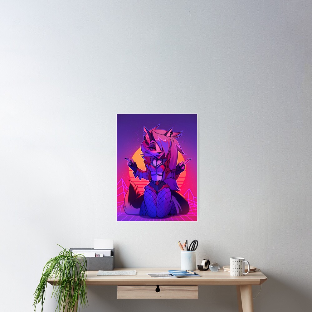 "Loona Helluva Boss-Synthwave" Poster von Dragard | Redbubble