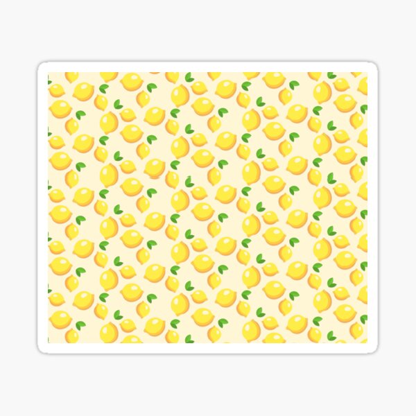 "Yellow Lemons and Leaves" Sticker for Sale by RMelissart | Redbubble