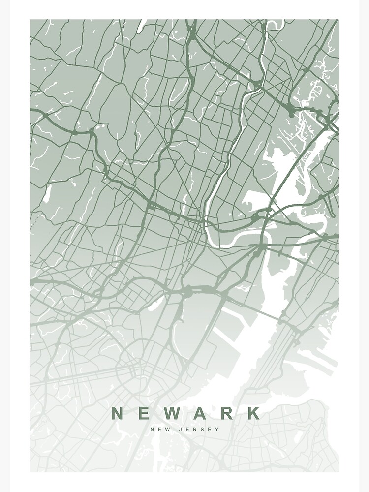 "Newark Map Art" Poster for Sale by artymaps | Redbubble